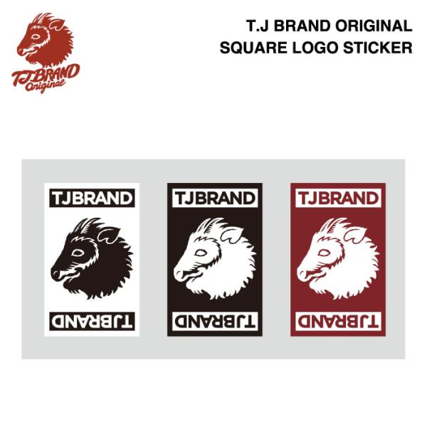 【ブランド】T.J BRAND【アイテム】T.J BRAND ORIGINAL SQUARE LOGO Sticker 2024【カラー】WHITE / BLACK / T.J RED【サイズ】1サイズ / 45×72mm【入数】1枚