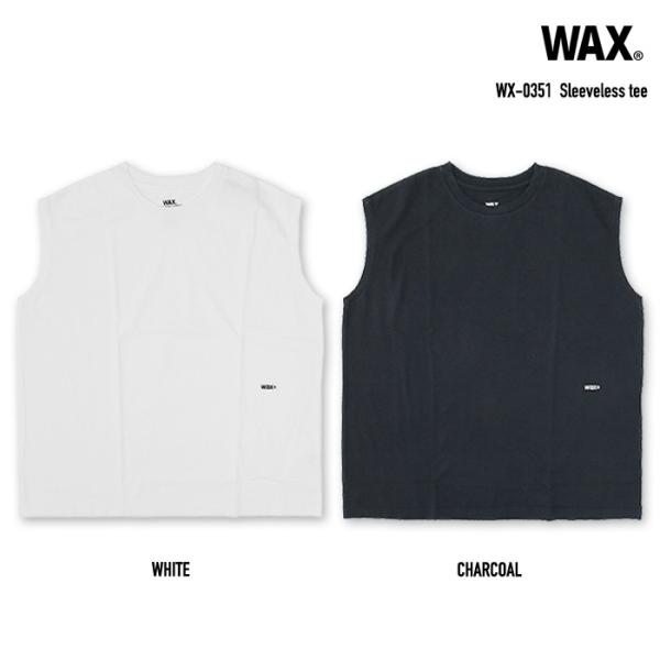 【ブランド】WAX-ワックス-【アイテム】Sleeveless tee【カラー】WHITE / CHARCOAL【マテリアル】■Cotton-100%【サイジング】S/着丈71cm身幅60.5cm肩幅52cmM/着丈73.5cm身幅63cm...