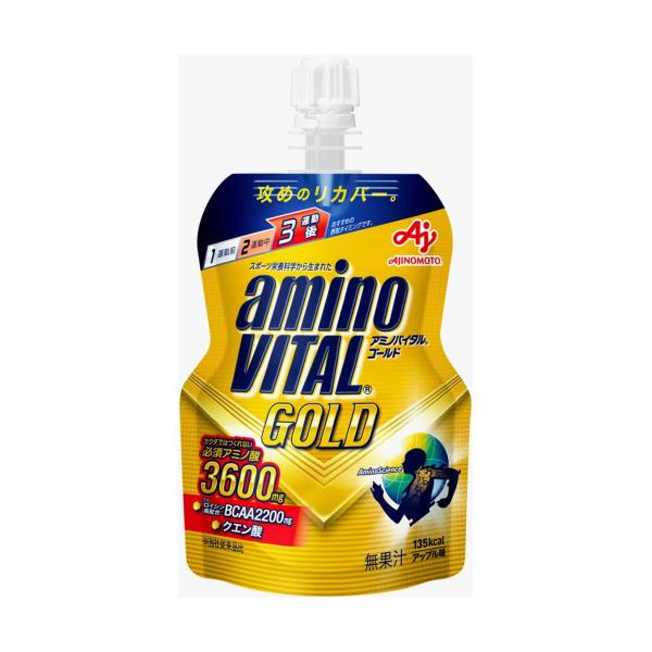 カラダでつくることのできない必須アミノ酸3600mg（ロイシン高配合ＢＣＡＡなど）と糖質がバランスよく配合された最先端のスポーツ用ゼリードリンクです。