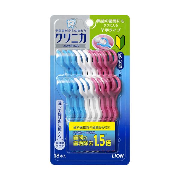 奥歯の歯間にもラクに入るY字型デンタルフロス。