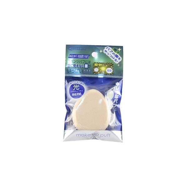 光触媒により、パフに付着する細菌を分解し清潔に保つ、2ウェイファンデーション用のパフです。パフを洗浄しても効果は持続します。