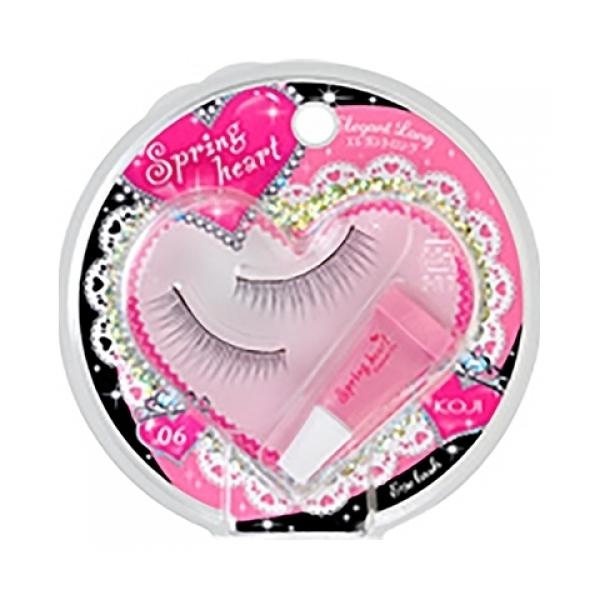 「スプリングハートアイラッシュ 06 」は、まつげの濃さと長さを強調し上品な印象になれるつけまつげ。