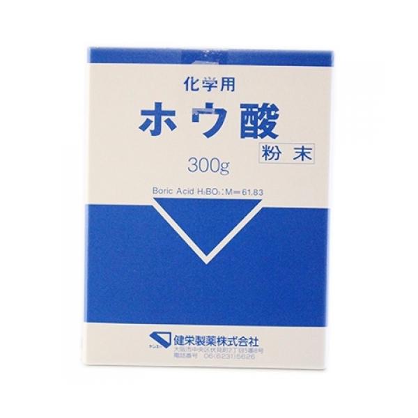 ホウ酸を99.5%含む粉末です。紙箱入り、300g。