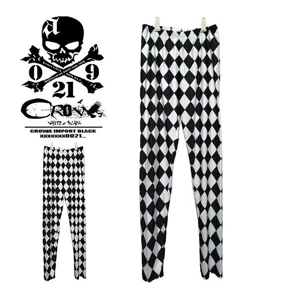 【発売日：2025年06月06日】ストリート系ファッション＆モード系ファッションEXILE/三代目系ファッション＆メンズファッションにオススメ！[Alleglo×CROWS]アーガイルデザインレギンスワンカラーFREEサイズ[Alleglo...