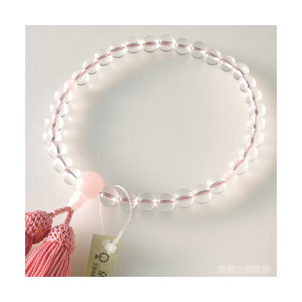 　主玉　 　本水晶　8mm 　 　親玉　 　紅水晶　12mm×1個 　二天　 　紅水晶　6mm×2個 　房　　 　正絹頭房　シルク房 　宗派　 　全宗派でお使い頂けます 　箱　　 　桐箱 　　　　セール用キーワード　爆買