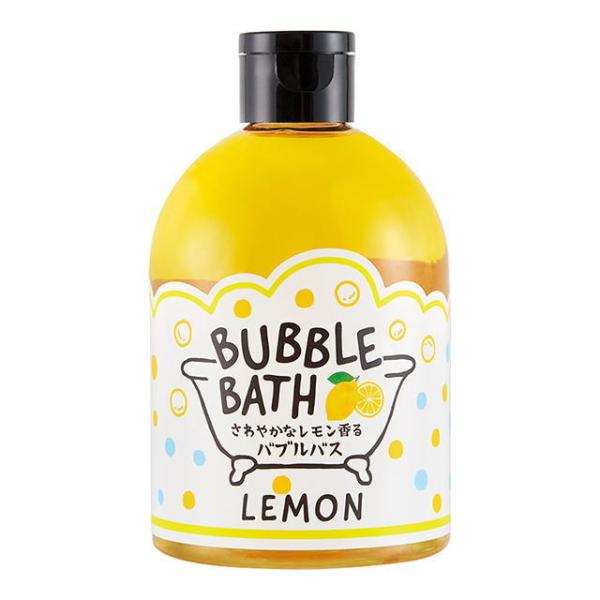 ふわふわモコモコ泡で楽しくバスタイムを♪お湯が空気に直接触れないので冷めにくいメリットも。フルーツエキス配合で、肌がしっとりうるおいます。【香り】あまずっぱいレモンの香り■容量：320ml■サイズ：本体：Φ70×H120mm■成分：水、ラウ...