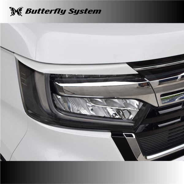 メーカー：バタフライシステムブランド：ＧＬＡＮＺ（グランツ）FLAP(フラップ）対応車種：JF3 JF4 NBOX CUSTOM エヌボックスカスタム（2017.9〜）商品名：アイライン ヘッドライトカバー（付加タイプ）付属品：取説・両面テ...