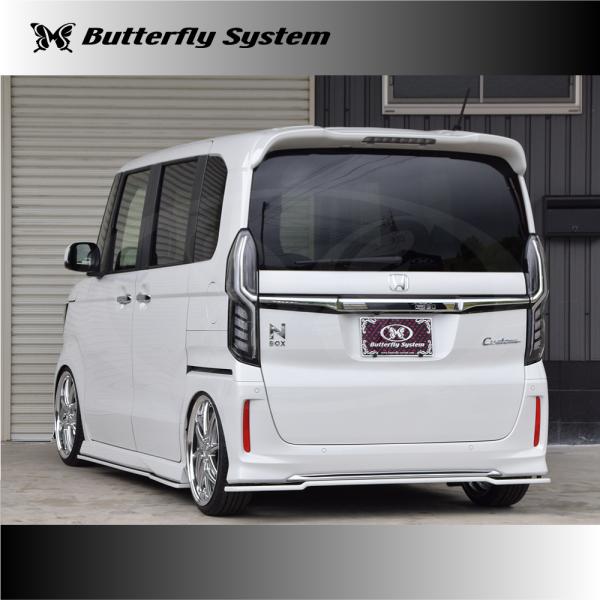 メーカー：バタフライシステムブランド：ＧＬＡＮＺ（グランツ）FLAP(フラップ）対応車種：JF3 JF4 NBOX CUSTOM エヌボックスカスタム 後期（2020.12〜)商品名：リアフラップスポイラー（付加タイプ）付属品：取説・取付用...