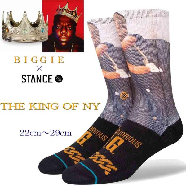 ブランドStanceスタンス商品Stance Socks THE KING OF NYスタンスソックス ザ キング オブ NY商品説明BIGGIE(ビギー)コラボレーションモデル　　　　　　　　　　　　　　　　　　　　　　　　　　　　　　　...