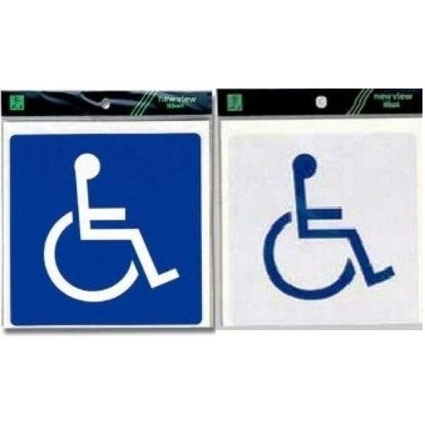 障害者介護ステッカー　車いすマーク　150ｘ150