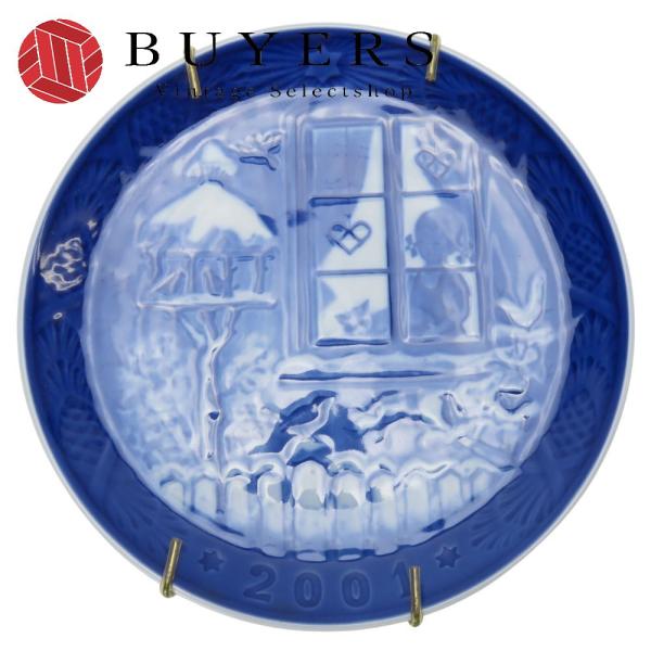 DETAILブランド：Royal Copenhagen品名：【中古】 ロイヤルコペンハーゲン 皿 2001年 限定 陶器 ブルー ホワイト イヤープレート FODERBR〓TTET Watching the Birds Royal Cope...