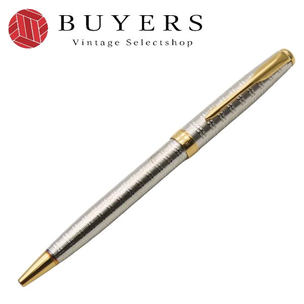 DETAILブランド：PARKER品名：【中古】 パーカー ボールペン SONNET FRANCE P.III メタル シルバー ゴールド 回転式 PARKER型番：―サイズ全長：約 13cm規格・仕様：回転式直径：約 1cm 重量：約28...