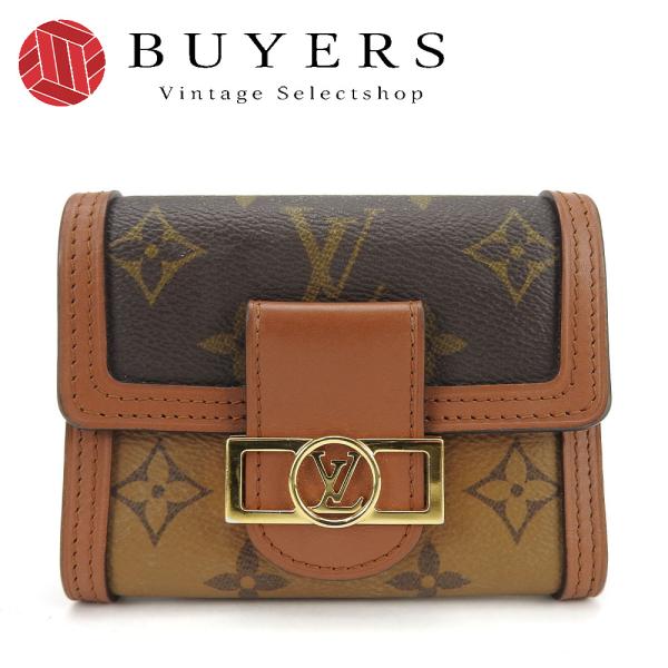 DETAILブランド：LOUIS VUITTON品名：    中古 ルイヴィトン 三つ折り財布 ポルトフォイユ・ドーフィーヌ コンパクト M68725 モノグラムキャンバス モノグラムリバース ゴールド金具型番： M68725製造番号：ー(...