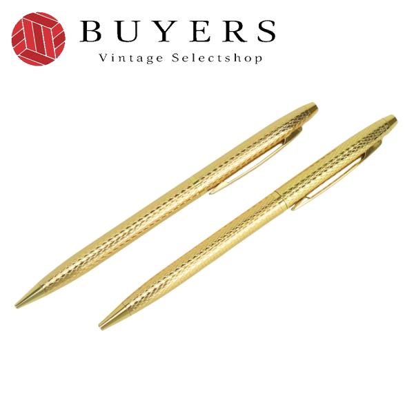 DETAILブランド：―品名：【中古】 ボールペン GOLDEN CROWN 2点セット メタル ゴールド シャーペン 22K GOLD PLATED メッキ メンズ 男性型番：―サイズ全長：約 12.6cm 重量：約38.5g素材：メタル...