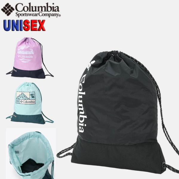 コロンビア Columbiaの軽量ドローストリングパックカテゴリー：スポーツグッズ種目：スポーツバッグ商品名：ジグザグドローストリングパック商品コード：UU0111カラーバリエーション・010（Black）・321（Aqua Haze/Ni...