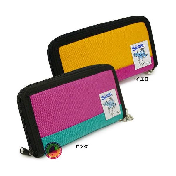 ★★★★★★★★★★★★★★★★★★ポップなカラーとコーデュラナイロンがGOOD！スマーフのネーム付き。中を開ければスマーフがいっぱい♪■メーカー:サンアート■サイズ:約W195×H100×D20cm■素材:ナイロン(コーデュラ)■詳細:チ...