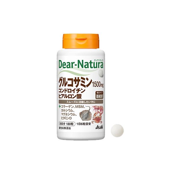 ディアナチュラ グルコサミン・コンドロイチン・ヒアルロン酸活動的な日常生活のために。6粒中にグルコサミン1500mg、コンドロイチン100mg、ヒアルロン酸10mgを配合。さらにII型コラーゲン、ＭＳＭ、カルシウム、マグネシウム、ビタミンＤ...
