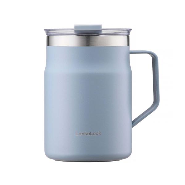 片手で開け閉め簡単！スイング式蓋つきのマグカップシリーズ・片手で開け閉めが簡単なスウィングロック式蓋付き・広口で奥まできれいに洗える・底面シリコーンパッド付きですべりにくい・真空二重構造で保温保冷可能・外面は粉体塗装なのできずに強い品番：L...