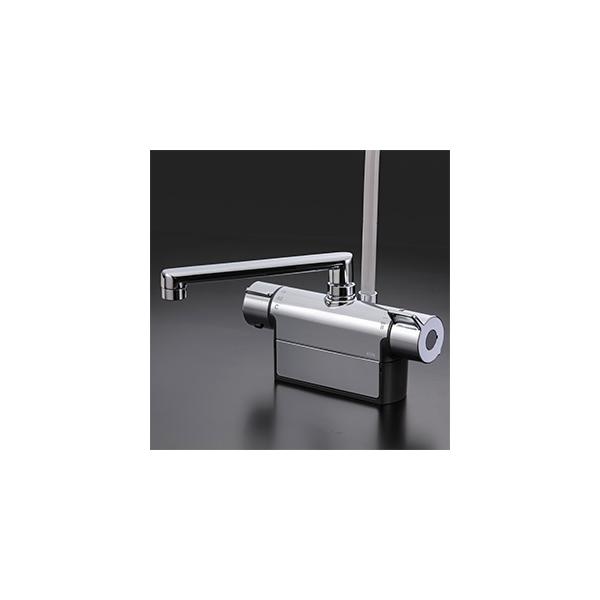 2022新作 水栓 ケーブイケー KVK  FTB200D8R2TH　デッキ形サーモスタット式シャワー 240mmパイプ付◆シャワーヘッド:PZS312G◆ホース:グレー 1.45m◆ハンガー:グレー◆吐水口:240mm◆※一般地・寒冷地共...