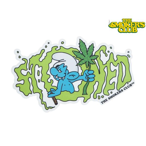 THE SMOKERS CLUB ザスモーカーズクラブSMURF DZA ステッカーこちらはビニールステッカーですサイズ：6.5cm×10.5cm※形状の特性上完璧な数値ではございません[THE SMOKERS CLUB ザスモーカーズクラ...