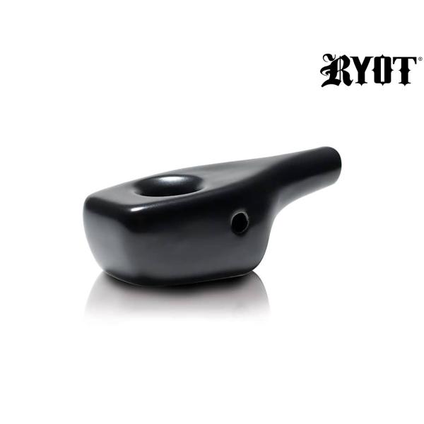 RYOT STAND UP SPOON MINIスタンドアップスプーン ミニ ハンドパイプアメリカはマイアミのRYOT社からセラミック製のハンドパイプです艶消し黒、マットブラックカラーの洗礼されたデザインは、汚れが目立ちにくく、クラシックか...