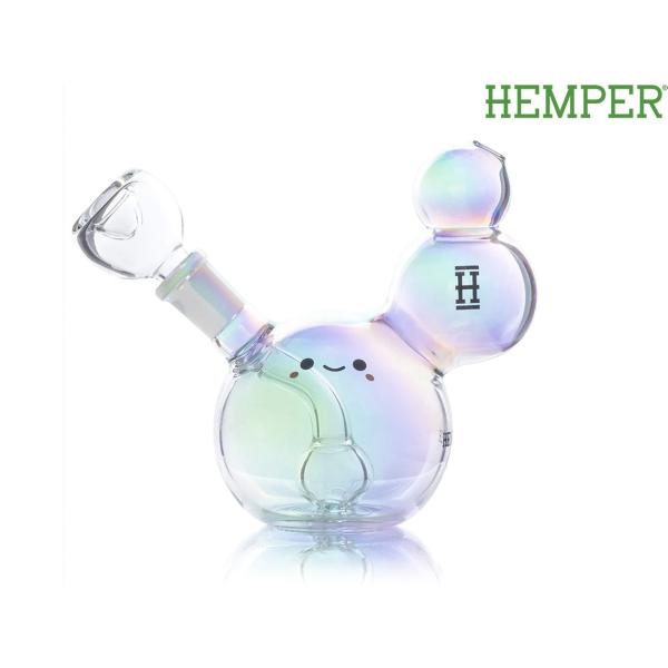 HEMPER BUBBLE BONGヘンパー バブル ガラスボングアメリカはラスベガスのブランド、HEMPER ヘンパーの中で最も小型のガラスボングです。本体素材はレインボー仕上げのバブルデザイン。楽しく泡立つシンプルな使い心地です。ステム...