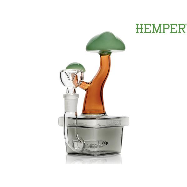 HEMPER BONSAI BONGヘンパー 盆栽 ガラスボングアメリカはラスベガスのブランド、HEMPER ヘンパーから小型のガラスボングです。かなり和風な盆栽型デザイン。ディスプレイ（置物）としてもビジュアルがGOODステムチラム内蔵タ...