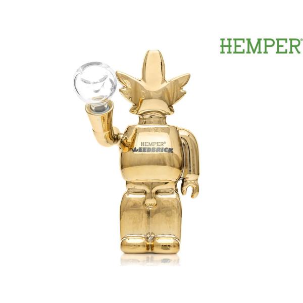 HEMPER WEEDBRICK BONGヘンパー ウィードブリック ガラスボングアメリカはラスベガスのブランド、HEMPER ヘンパーから小型のガラスボングです。キューブリック（ブロック）のような、ユニークで煌びやかな美しいデザインは、ス...