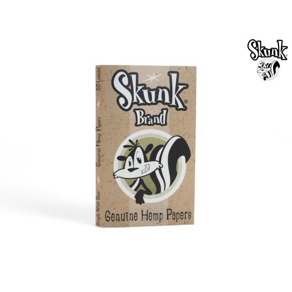 SKUNK BRAND SINGLE WIDE PAPERSスカンク ブランド ヘンプ ローリングペーパー シングル ワイドかわいいスカンクロゴがお馴染みの、SKUNK BRAND スカンクブランドから、ゆっくりと燃えるスローバーニングのヘ...