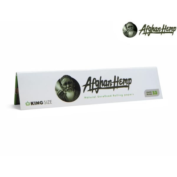 AFGHAN HEMP アフガンヘンプ キングサイズ ペーパー 無標白アメリカは、カリフォルニアブランドAFGHAN HEMP/アフガンヘンプから、最高級のアフガン大麻素材を使用した、極薄＆スローバーニングのRAW/ロウさながら天然無漂白素...