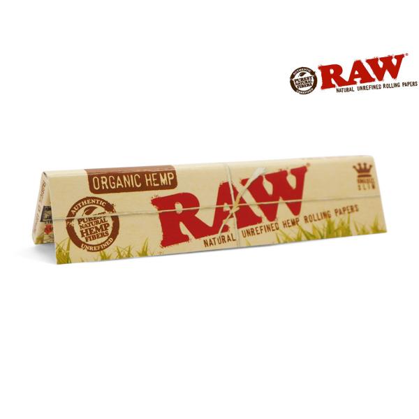 RAW ORGANIC HEMP KINGSIZE SLIMロウ オーガニックヘンプペーパー キングサイズスリムRAW/ロウシリーズペーパー（巻紙）は化学薬品を使用しない無漂白紙に加え、塩素不使用なので有害な煙が軽減されています。サイズ:長...