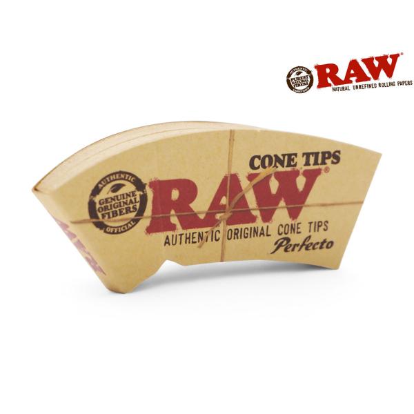 RAW CONE TIPSロウ コーンティップス ローチ フィルター無漂白、塩素不使用でおなじみのローリングペーパー（巻紙）のRAW ロウペーパーから、コーンタイプのジョイントのフィルターローチです。美しい円錐型のフィルターが簡単に作れるR...