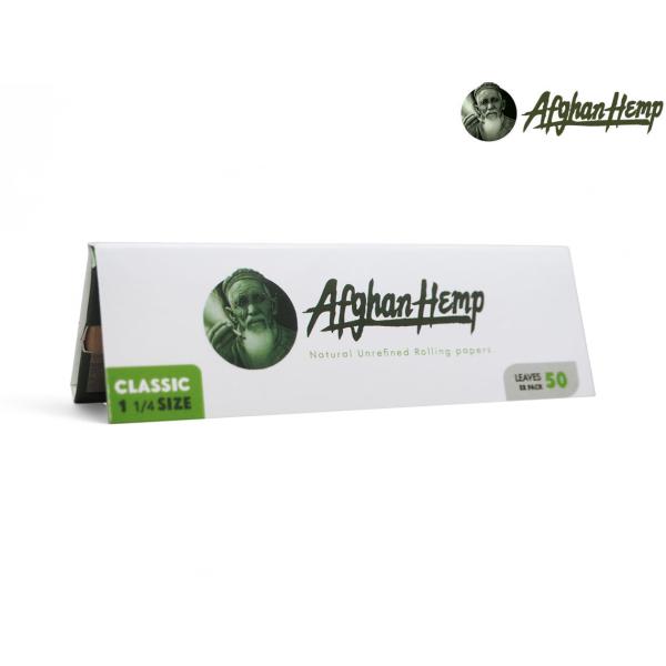 AFGHAN HEMP アフガンヘンプ ペーパー 1 1/4 無標白アメリカは、カリフォルニアブランドAFGHAN HEMP/アフガンヘンプから、最高級のアフガン大麻素材を使用した、極薄＆スローバーニングのRAW/ロウさながら天然無漂白素材...