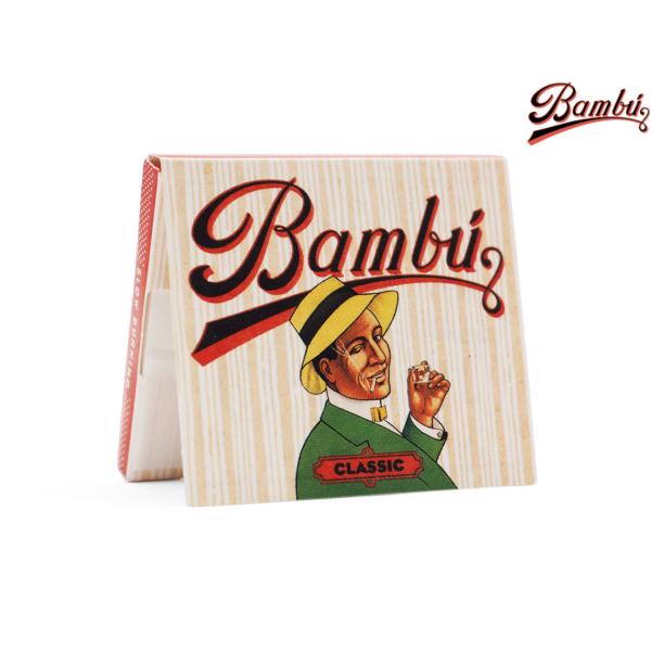 BAMBU CLASSIC REGULARバンブー クラシックレギュラーペーパーBAMBU バンブーシリーズは、ローリングペーパー（巻紙）の中でも老舗の定番ブランドになりますスローバーニング（燃焼が遅い）かつ、ナチュラルガムを使用した、糊（...