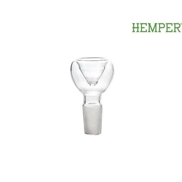HEMPER GLASS BOWLヘンパー ガラスボング用 グラスボール 火皿アメリカはラスベガスのブランド、HEMPER ヘンパーからガラスボング用のグラスボール（火皿）ですシンプルなクリアーガラスで素材はボロシリケイトガラス（耐熱）を使...