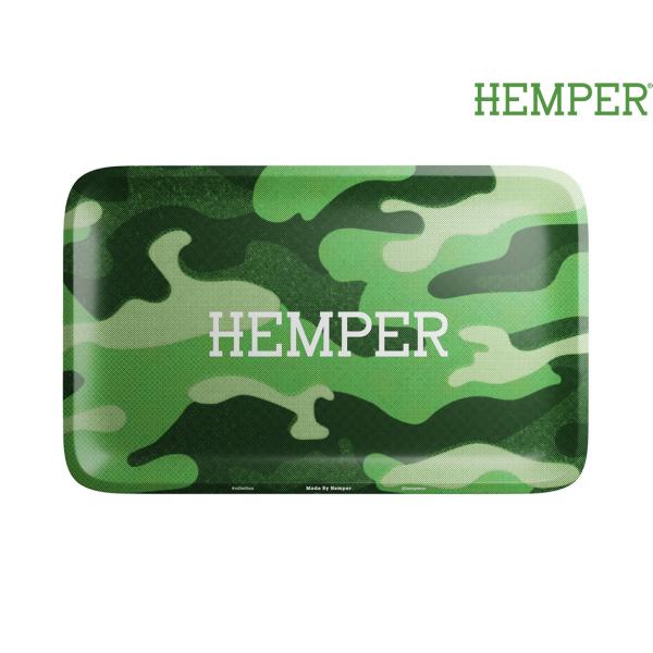 HEMPER CAMOUFLAGE ROLLING TRAYヘンパー カモフラージュ ローリングトレイアメリカはラスベガスのボングブランド、HEMPER ヘンパーからアルミ製のローリングトレーです。このトレイではタバコをこぼしても安心パイプ...