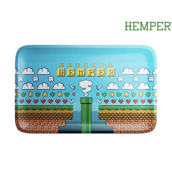 HEMPER GAMING ROLLING TRAYヘンパー ゲーミング ローリングトレイアメリカはラスベガスのボングブランド、HEMPER ヘンパーからアルミ製のローリングトレーです。このトレイではタバコをこぼしても安心パイプやライター、...