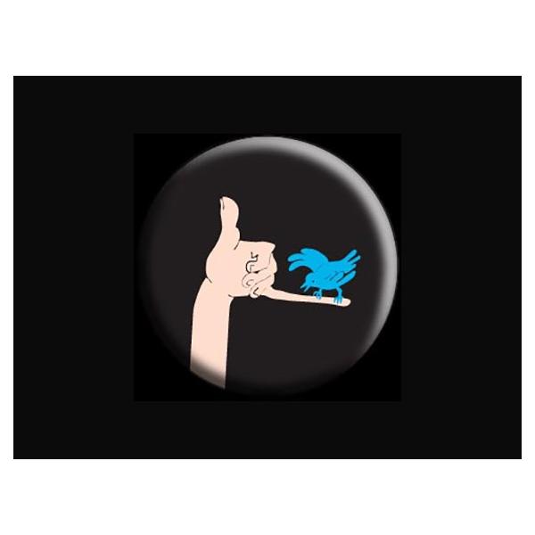 Parra/パラ 缶バッジ（Finger bird）オランダ人アーティスト、Parra/パラデザインのグラフティーアートを落とし込んだ缶バッジですサイズ:2.4cm[Parra/パラ（本名Piet Parra）Rockwell/ロックウェル...