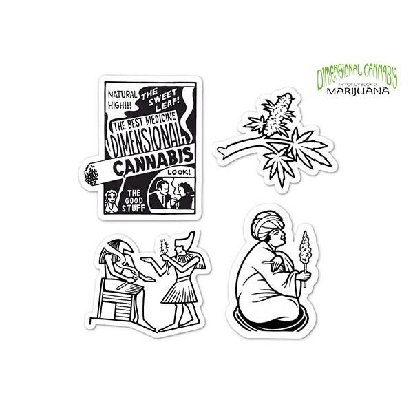 DIMENSIONAL CANNABISディメンショナル カンナビス ステッカー セットマリファナ（大麻）に関する世界初のポップアップブック（飛び出す絵本）DIMENSIONAL CANNABIS THE POP UP BOOK OF MA...