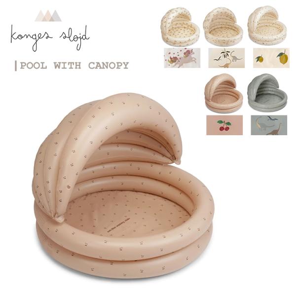【POINT】北欧・デンマークのベビーブランド「コンゲススロイド」から小さな屋根が付いたビニールプールが入荷。【サイズ】約 直径110cm、高さ77cm【素　材】非フタル酸塩化ビニル樹脂（phthalate free PVC）【ご注意】汚れ...
