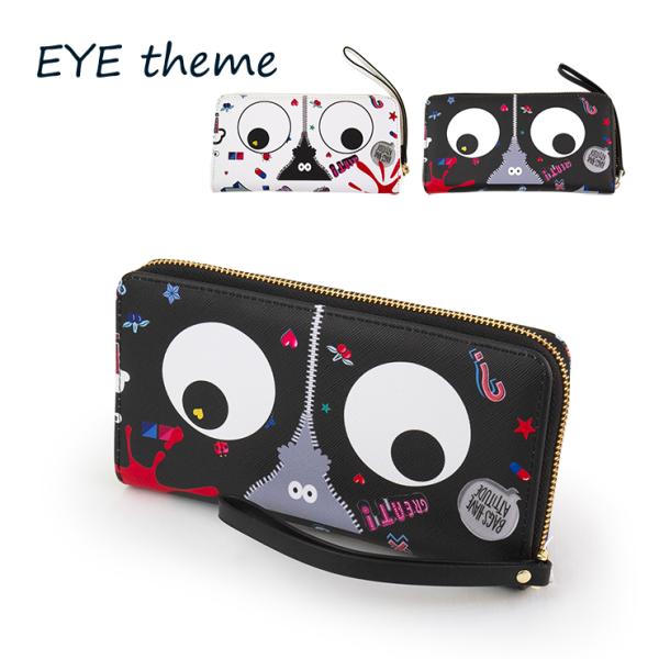 EYE THEME(アイテーマ)から、ラウンドジップの長財布が入荷。カラフルなイラストが散りばめられたエネルギッシュなデザイン。華やかなパターンをシンプルに仕上げた使い勝手の良いアイテムです。製造上の特性により、プリントのズレや色むら・細か...