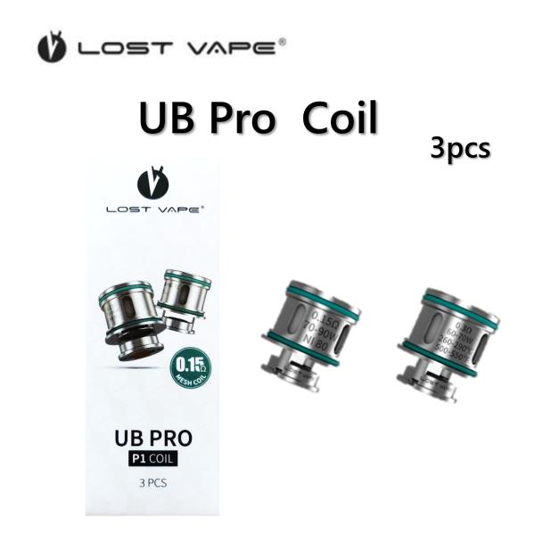 【商品名】LostVape UB pro Coil【コイルタイプ】・P1 0.15Ω coil(70-90w)・P3 0.3Ω coil(60-70w)【内容品】UB Pro Coil×3【注意事項】コイルの焦げ付き防止の為、初回はリキッド...