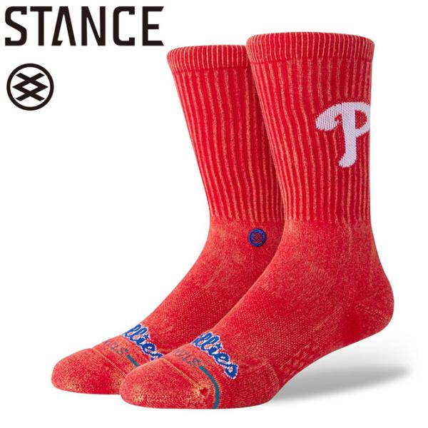 ・アメリカ合衆国ペンシルベニア州フィラデルフィアにあるシチズンズ・バンク・パークに本拠を置く大リーグ フィラデルフィア・フィリーズ のウォッシュ加工を施したチームソックス・上質のコームドコットンを使用し、通気性が良く、柔らかで滑らかな肌触り...