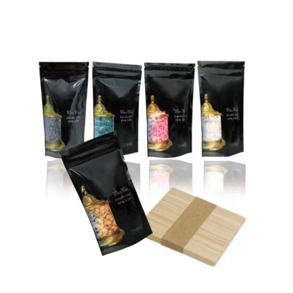 サロン様向け。WaxWaxシリーズのワックス剤とスパチュラをお試しするのにお得なセットです。※お一人様一回限り、1セットのみのご購入となります。※返品・交換は出来かねます。【セット内容】・ワックス剤4種?【WaxWax】松脂を含まないフィル...