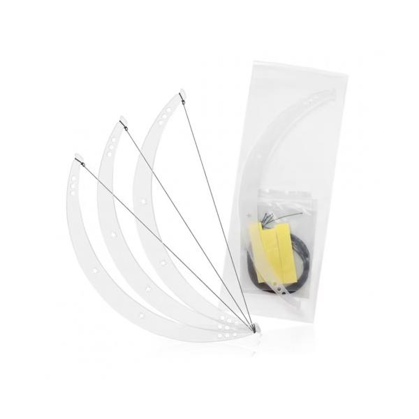 眉毛の黄金比を簡単に算出できる弓形定規。マッピングで糸を張るのが苦手な方には、最適なツールです。アルミ製で軽く、操作しやすいのが特徴です。アートメイクなどのインクをスポンジに付け、糸に付着させます。インクがない場合はマッピングペンシル（こち...