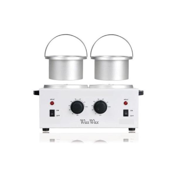 【発売日：2022年08月10日】内なべが二つ付属する、ダブルウォーマー。2種類のワックス剤を同時に温めることができ、なべを外して、ワックス缶を入れて温めたり、なべにハードワックス粒を入れて温めるなど作業効率がUPします。※本体に直接ワック...