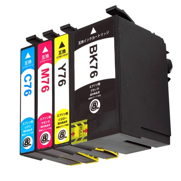 ■IC76（地球儀）シリーズ｜エプソン（EPSON）互換インクカートリッジ・エプソン（EPSON）IC76（地球儀）シリーズ【IC4CL76 / ICBK76 / ICC76 / ICM76 / ICY76】と互換性のあるインクカートリッジ...
