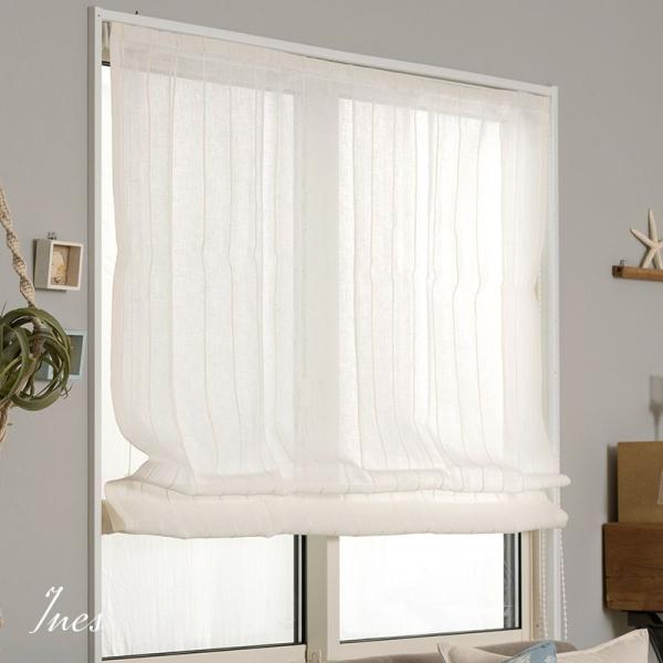 ■商品：ローマンシェード サイズオーダー イネス CH510■サイズ：1cm単位でサイズオーダー可能■仕様：シングル：I型コード式■素材：ポリエステル54%　綿44%　麻2%■機能：ウォッシャブルOK（手洗い）■付属品：ローマンシェードメカ...