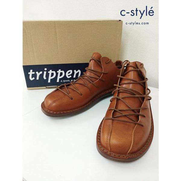 【ブランド】trippen【カラー】ブラウン系【表示サイズ】39【実寸サイズ】アウトソール全長:約27.5cm アウトソール全幅:約9.5cm 高さ:約9.5cm★☆★☆★☆★☆★☆★☆★☆★☆★☆★☆多少の使用感はあるものの、比較的状態の...