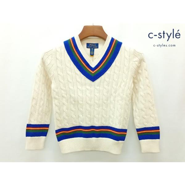【ブランド】POLO RALPH LAUREN【カラー】クリーム系【表示サイズ】140【実寸サイズ】肩幅:約35.5cm 身幅:約39cm 着丈:約48cm 袖丈:約46.5cm★☆★☆★☆★☆★☆★☆★☆★☆★☆★☆未使用または新品同様の...